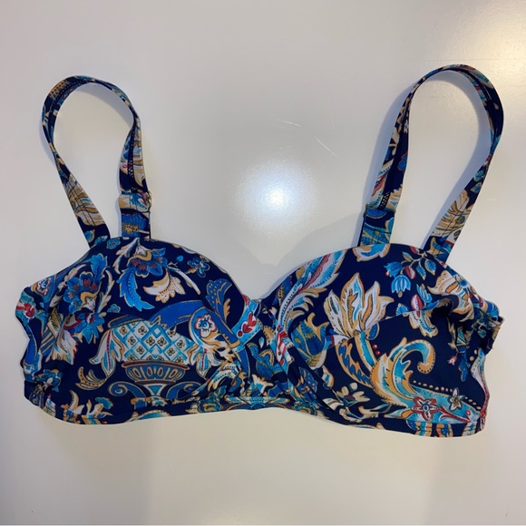 Alex Marie | Swim | Alex Marie Blue Paisley Bikini Swim Top Underwire ...